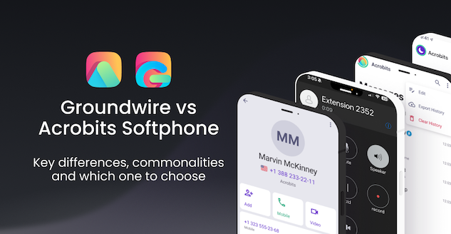Acrobits Softphone vs Groundwire: SIP App Key Differences