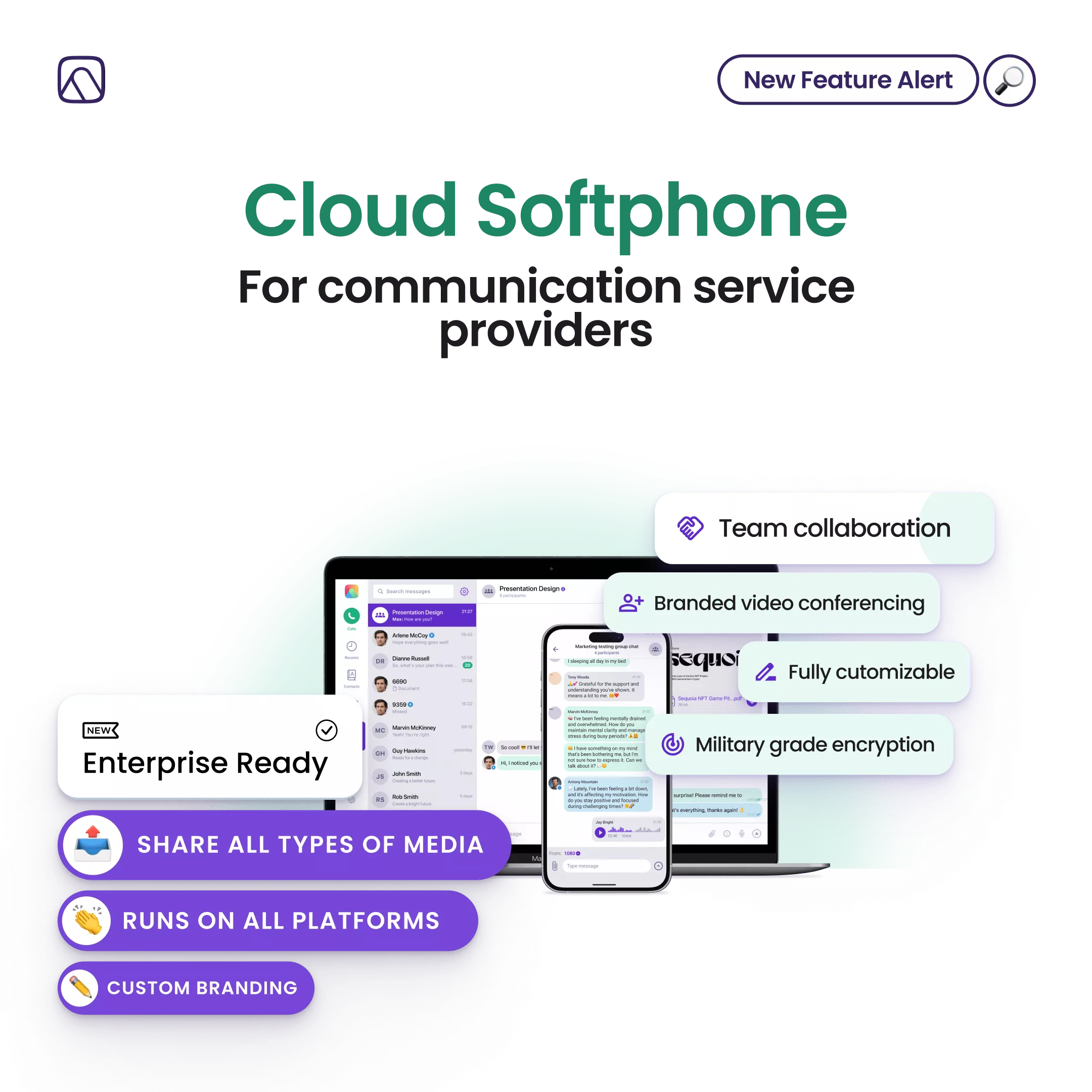 Cloud Softphone for Communication Service Providers